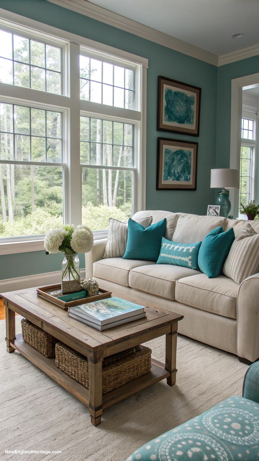 10 Beautiful Blue New England Living Rooms to Inspire You